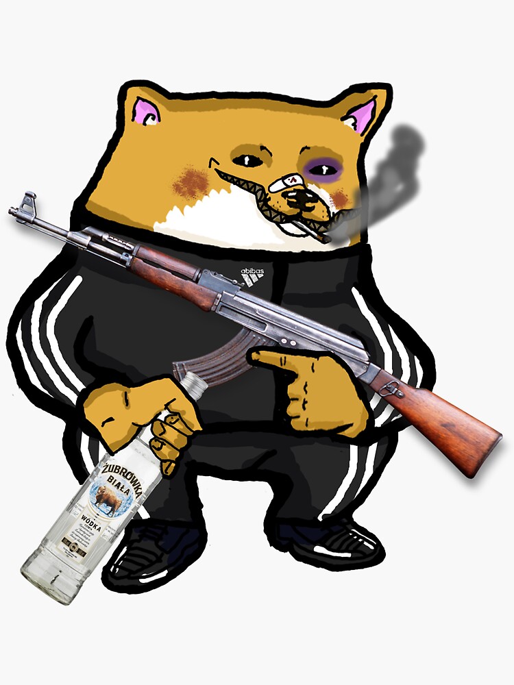 "Gopnik Fella" Sticker for Sale by cursed-dog | Redbubble