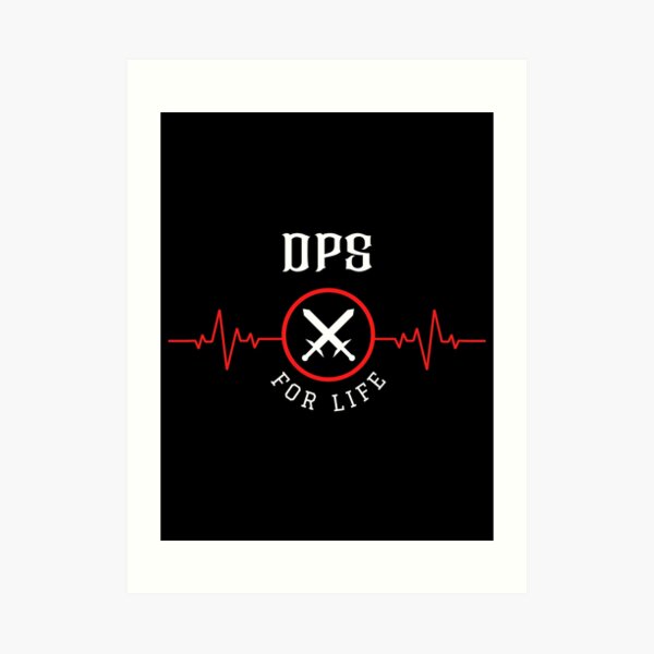 "DPS for Life Heartbeat ECG Heart Line Design Roleplaying Game DPS ...