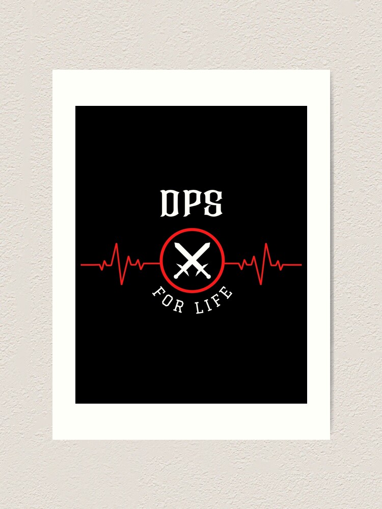"DPS for Life Heartbeat ECG Heart Line Design Roleplaying Game DPS ...