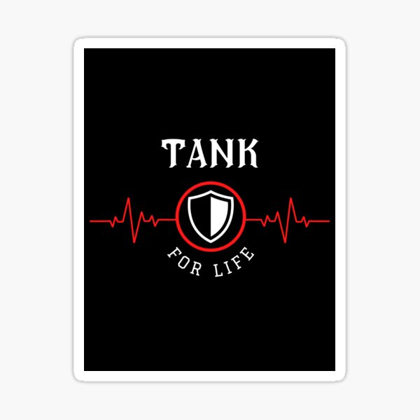 "Tank for Life Heartbeat ECG Heart Line Design Roleplaying Game Tanking ...