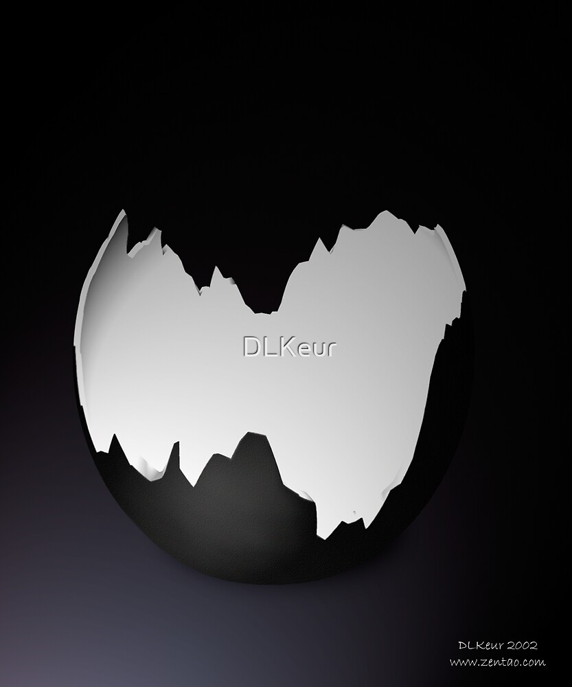 "Broken Black Egg Shell" by DLKeur | Redbubble
