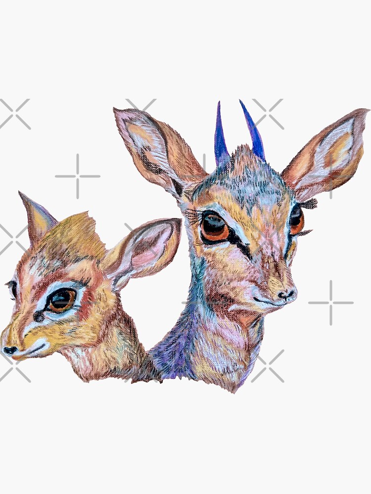 "Dik-diks " Sticker for Sale by MariaSibireva | Redbubble