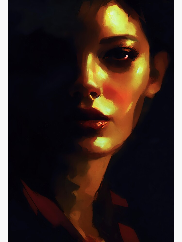 "The portrait of Jane Doe" Sticker for Sale by ErianAndre | Redbubble