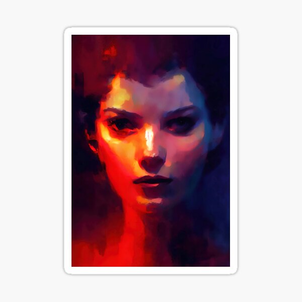 "The portrait of Jane Doe" Sticker for Sale by ErianAndre | Redbubble