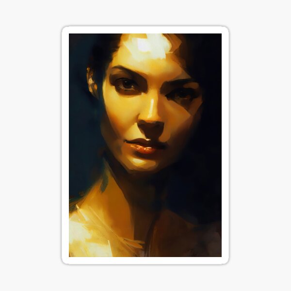 "The portrait of Jane Doe" Sticker for Sale by ErianAndre | Redbubble