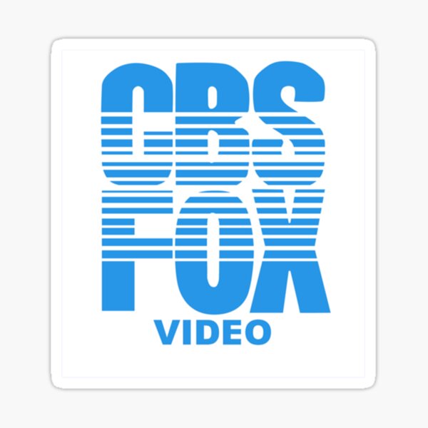 "CBS FOX VIDEO VHS logo" Sticker for Sale by OliverSchmidtd | Redbubble
