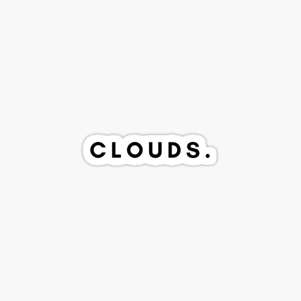 "NF CLOUDS" Sticker for Sale by CrazyyBee | Redbubble