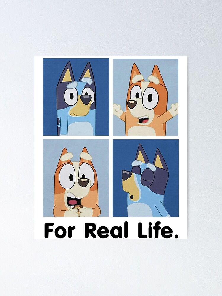 "Blueys Family For Real Life" Poster for Sale by reeddaugherty38 ...
