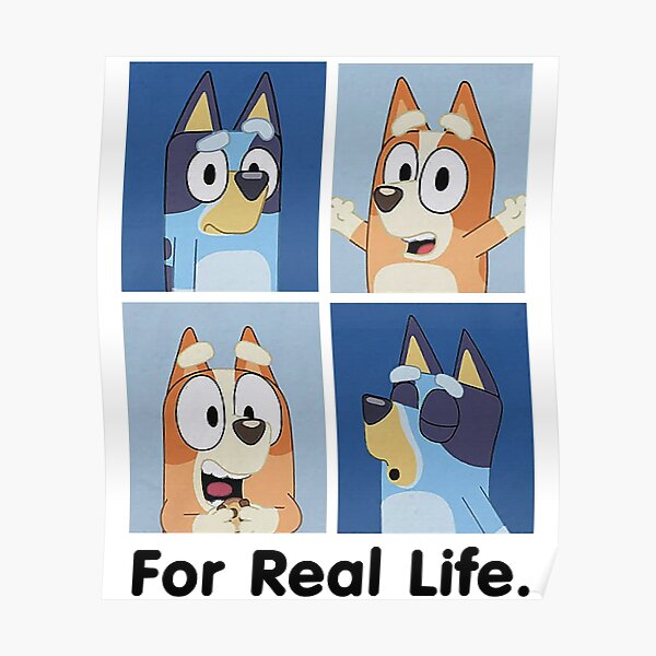 "Blueys Family For Real Life" Poster for Sale by reeddaugherty38 ...
