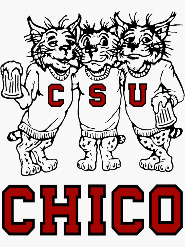 "Chico State Vintage Drinking Wildcats Logo From The 1970's 1980's ...