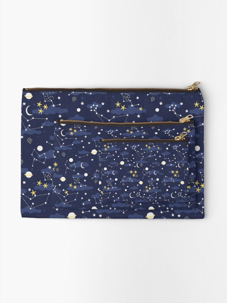 "Galaxy - cosmos, moon and stars. Astronomy pattern. Cute cartoon ...