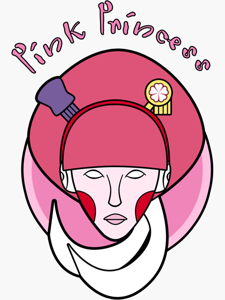 "Pink Princess " Sticker for Sale by KazsMannequin | Redbubble