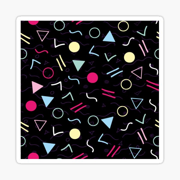 "70s - 80s Retro Arcade Carpet Pattern " Sticker for Sale by ...