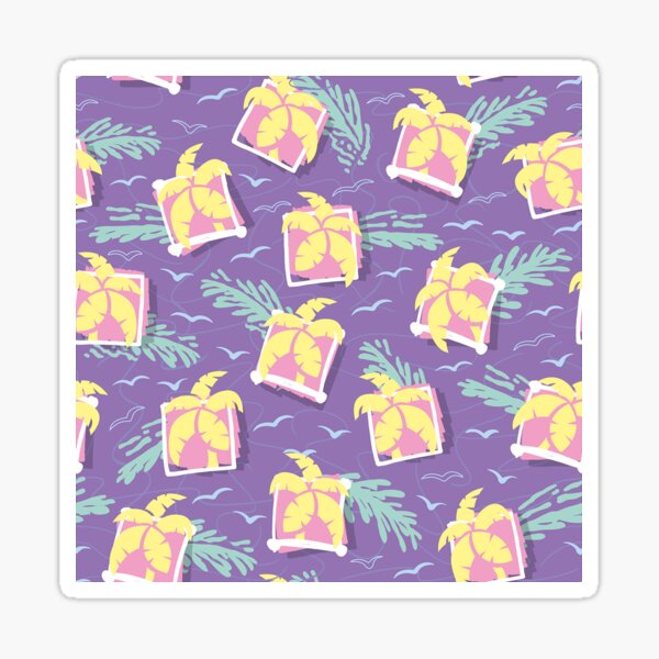 "70s - 80s Retro Arcade Carpet Pattern " Sticker for Sale by ...