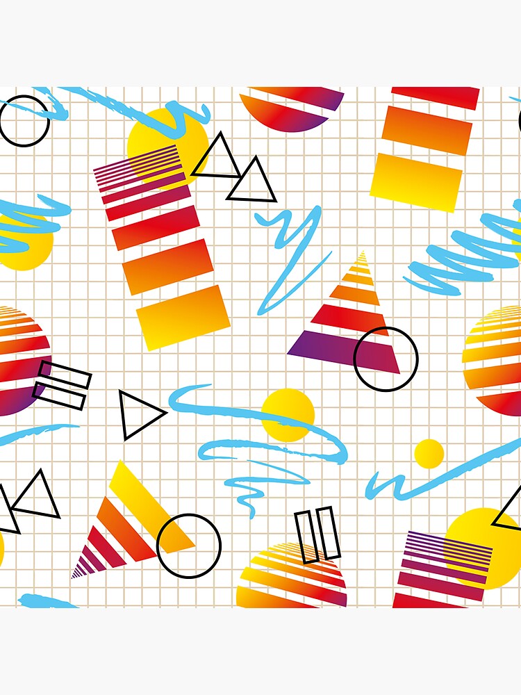 "70s - 80s Retro Arcade Carpet Pattern " Sticker for Sale by ...