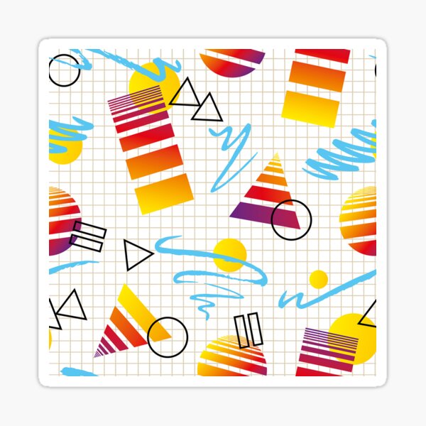 "70s - 80s Retro Arcade Carpet Pattern " Sticker for Sale by ...