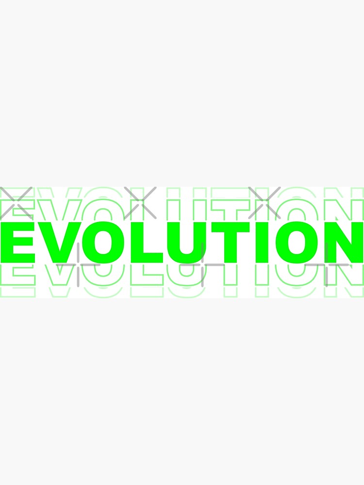 "Evolution Fading Font" Poster for Sale by GraffitiJoe | Redbubble
