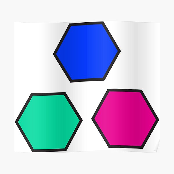 "Hexagon pattern , Hexagon design " Poster for Sale by 1art1world ...