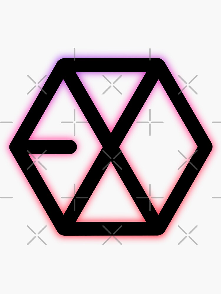 "Exo black vir." Sticker for Sale by artlifexo88 | Redbubble