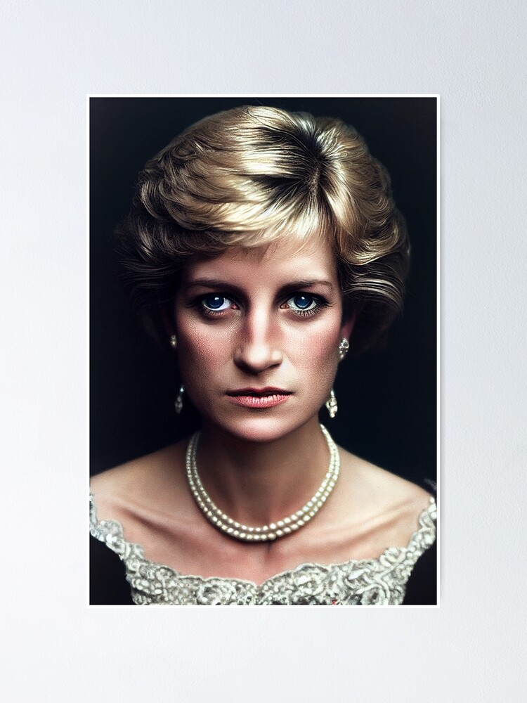 "Princess Diana Portrait" Poster for Sale by Vincent-68 | Redbubble
