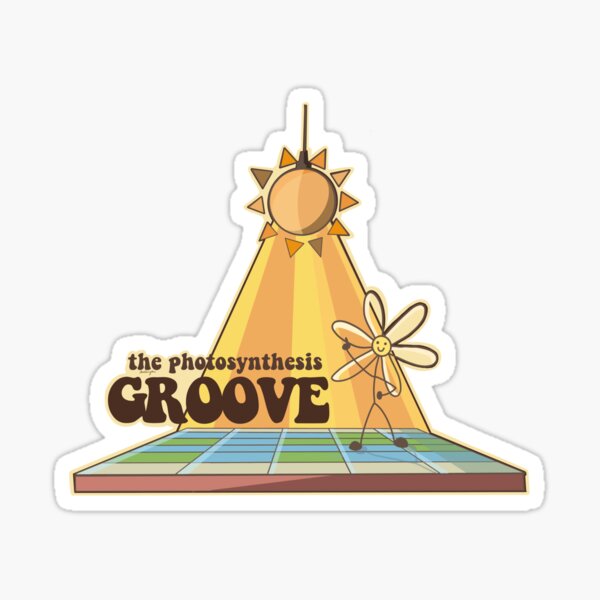 "the photosynthesis groove design" Sticker for Sale by l-j-sturdee ...