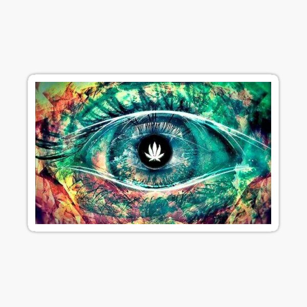 "Galactic Weed" Sticker for Sale by zion12 | Redbubble