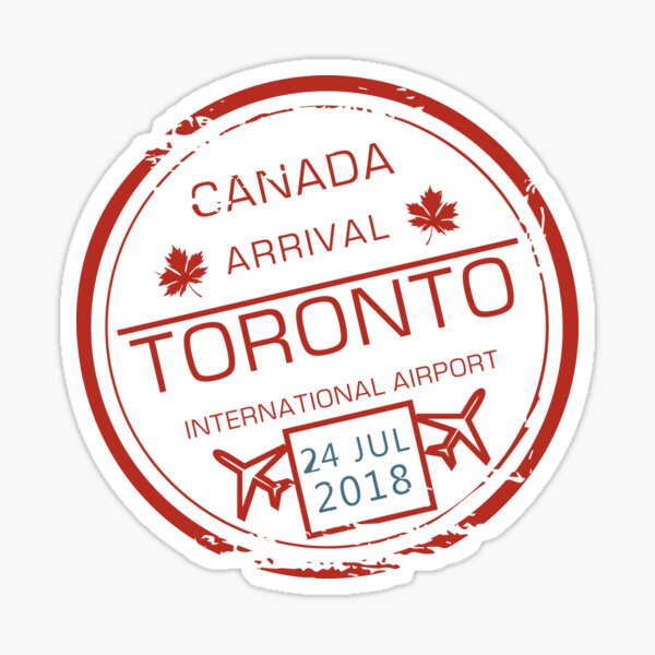 "Canada - Passport Stamp" Sticker for Sale by Sejmen | Redbubble