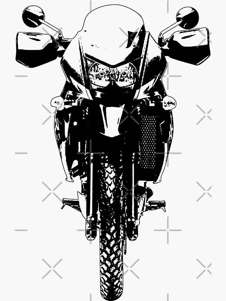 "KLR 650 Sketch Art" Sticker for Sale by Arizka-Std | Redbubble