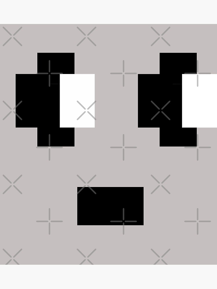 "90s Oversized Pixel Ghost Face" Poster for Sale by Schka | Redbubble