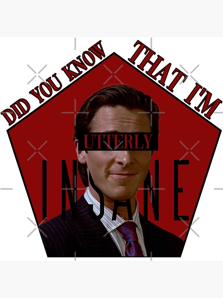 "American psycho Patrick Bateman" Poster for Sale by Bigilyy | Redbubble