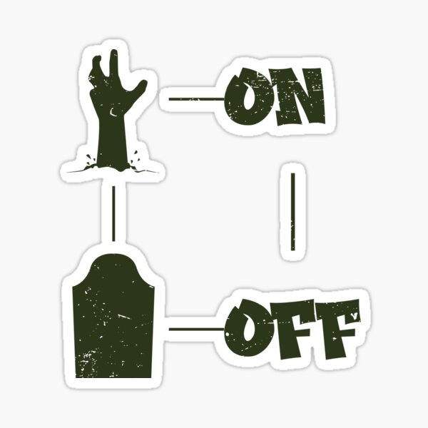 "On & Off" Sticker for Sale by Diveri | Redbubble