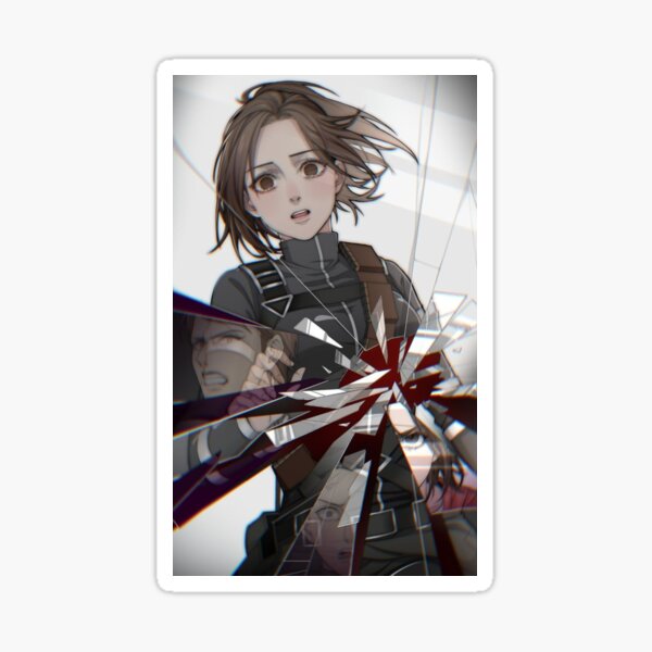 "Sasha Braus Attack On Titan Anime" Sticker for Sale by Real1One ...
