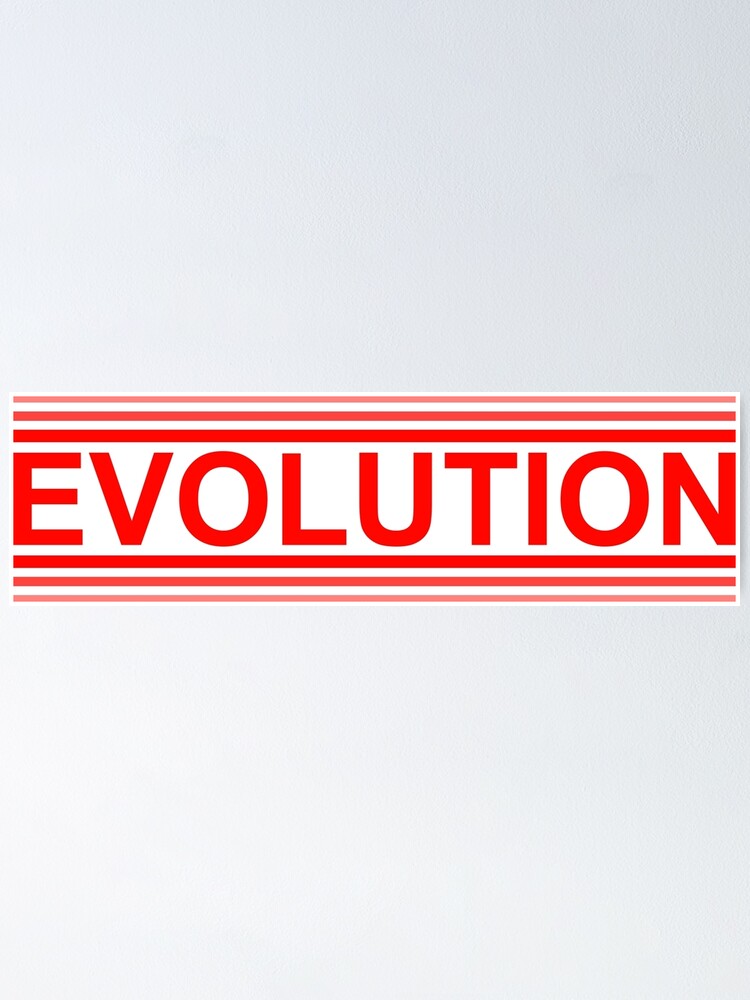 "Red Evolution with Fading Lines" Poster for Sale by GraffitiJoe ...