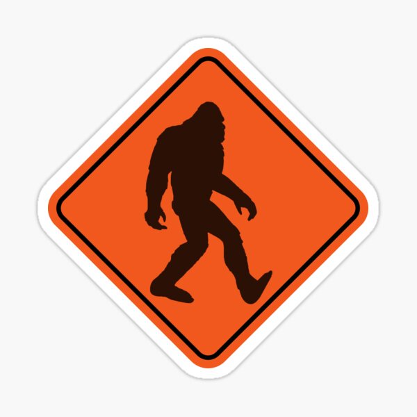 "Bigfoot Crossing Sign " Sticker for Sale by osamamohamad | Redbubble