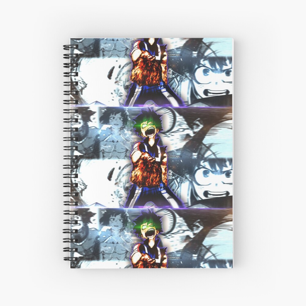 "Boku No Hero Academia Deku" Spiral Notebook by Zerlingg | Redbubble