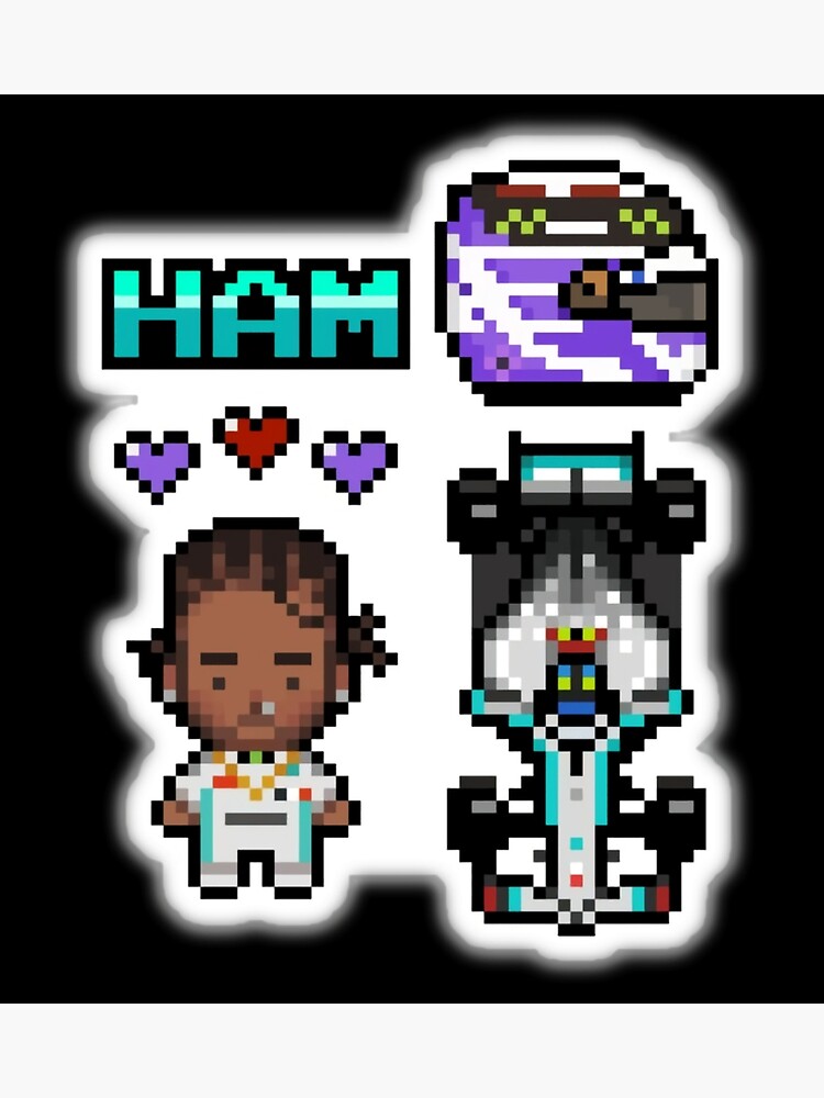 "Lewis Hamilton Pixel Art" Poster for Sale by MonicaAmetta | Redbubble