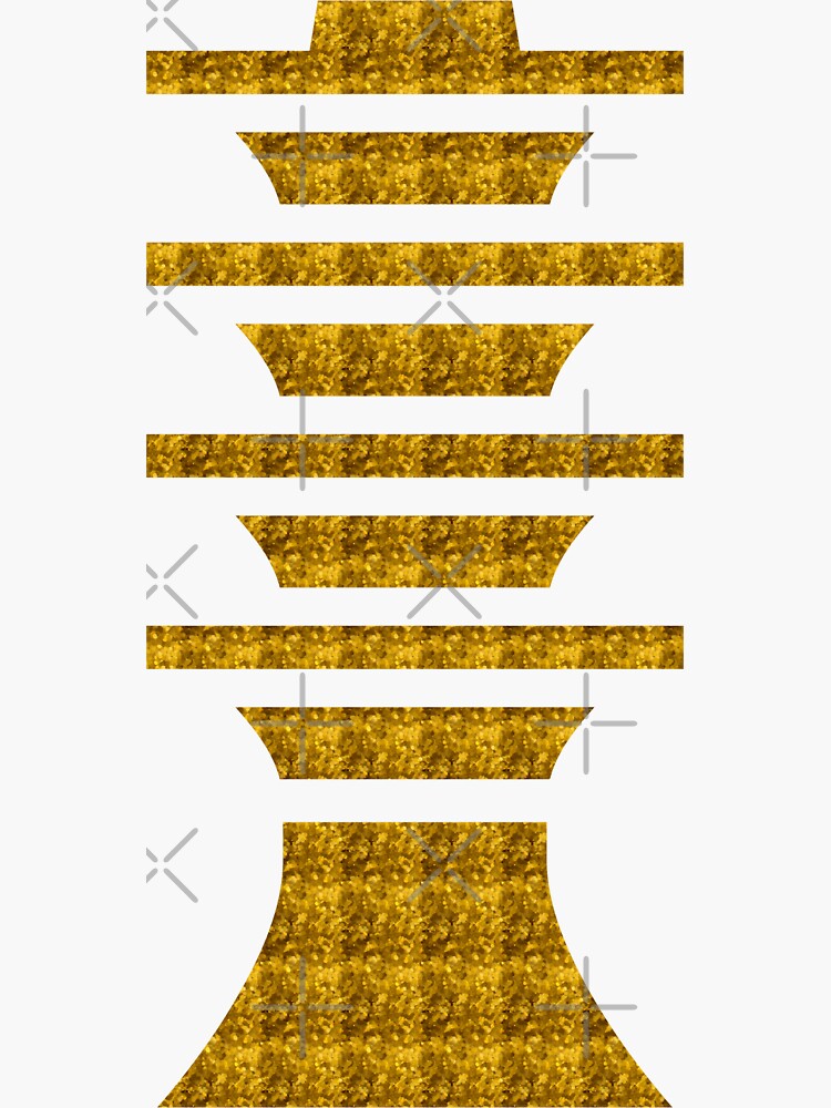 "Djed symbol | Egyptian symbol | Inner peace collection" Sticker for ...