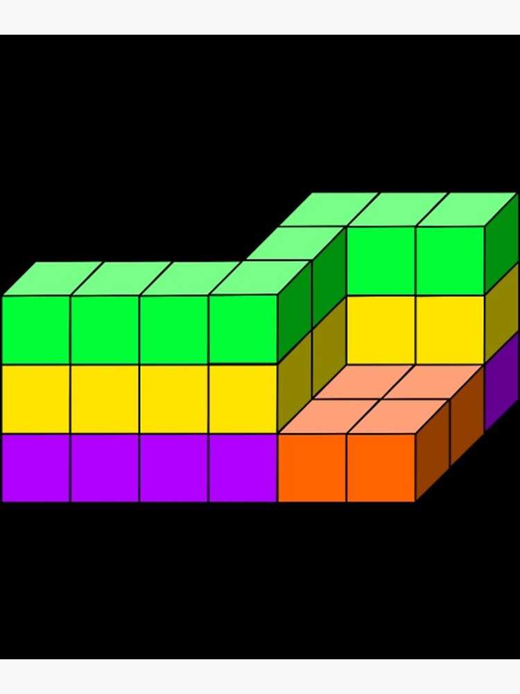 "cube tower" Poster for Sale by MoriSotan | Redbubble
