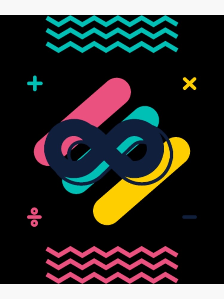 Lámina fotográfica «Símbolo matemático Infinito sumar restar ...