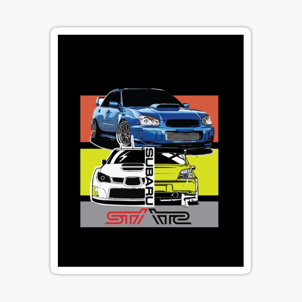 "Subaru STI" Sticker for Sale by EddieGitau | Redbubble