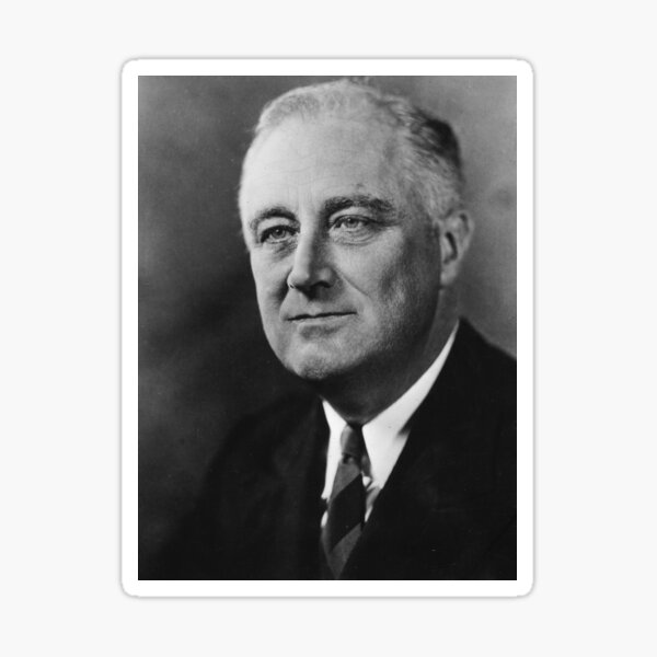 "Franklin D. Roosevelt" Sticker for Sale by mak175 | Redbubble