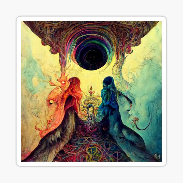 "Black Sun" Sticker for Sale by MysticAlgorithm | Redbubble