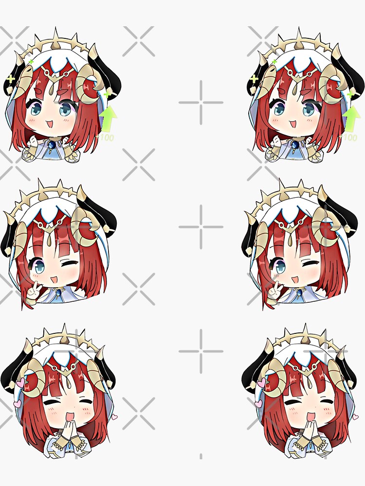 "Nilou genshin impact pack x2 6 " Sticker for Sale by GA-MO | Redbubble
