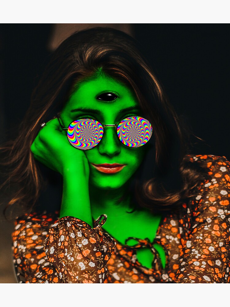 "Alien Girl" Poster for Sale by justtripit | Redbubble