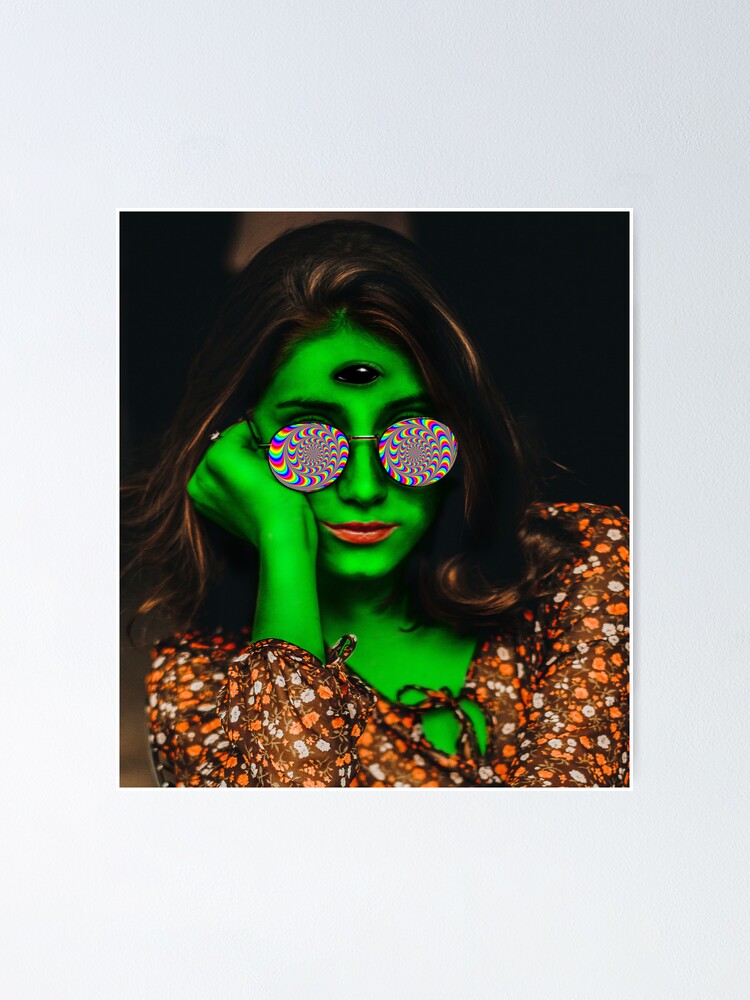 "Alien Girl" Poster for Sale by justtripit | Redbubble