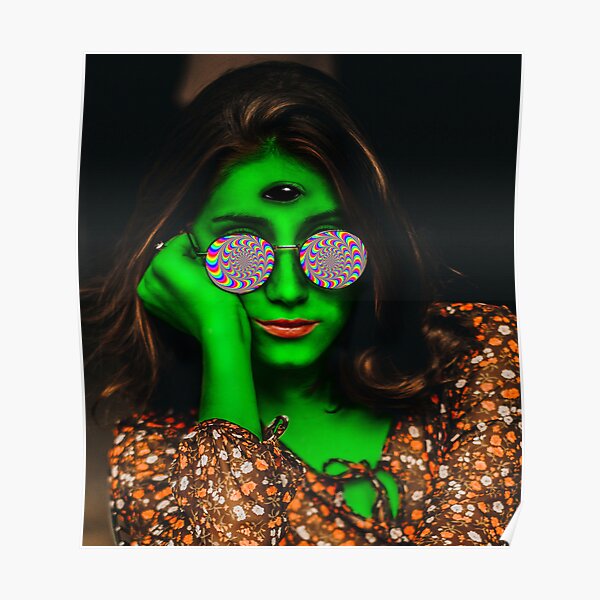 "Alien Girl" Poster for Sale by justtripit | Redbubble