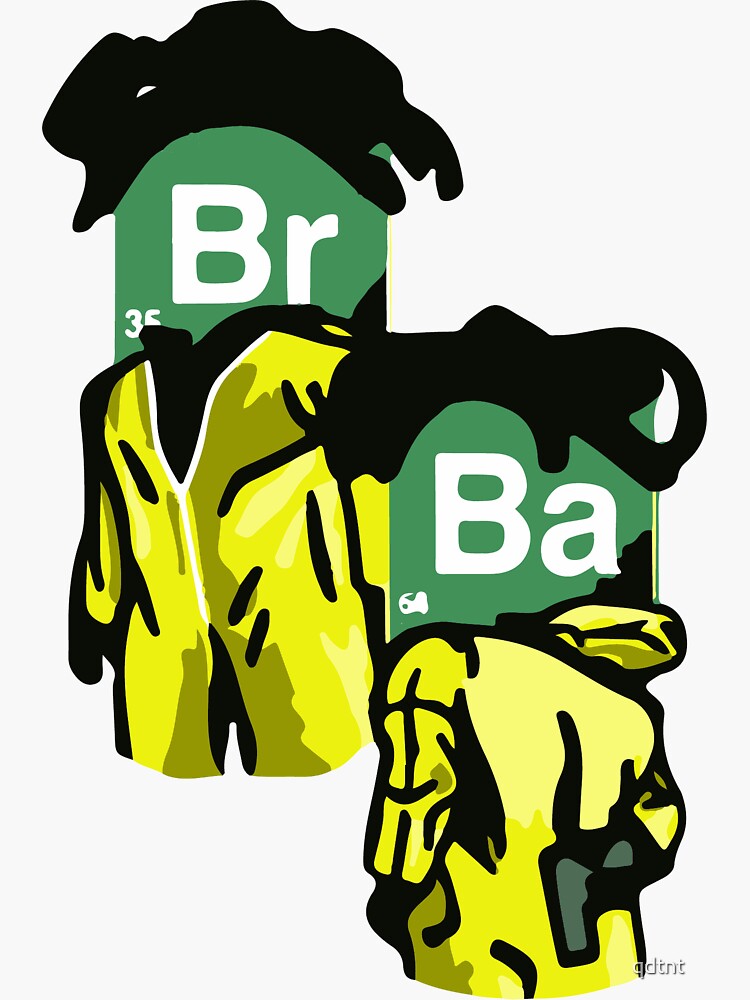 "Br & Ba" Sticker for Sale by qdtnt | Redbubble