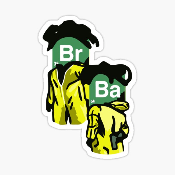 "Br & Ba" Sticker for Sale by qdtnt | Redbubble