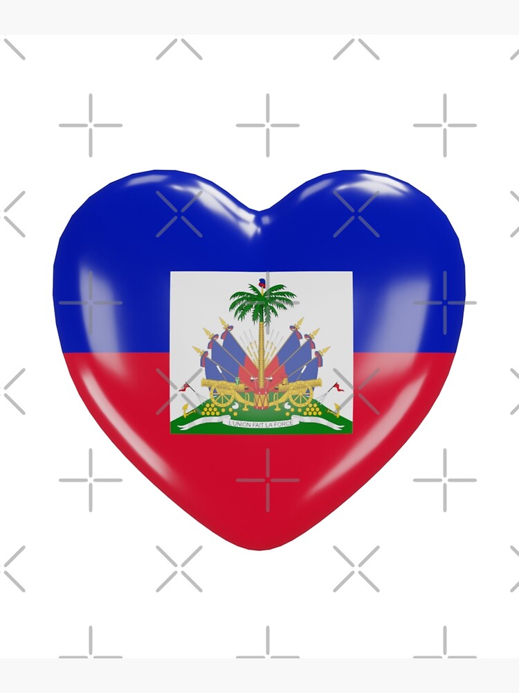 Póster «Corazón del día de la bandera haitiana» de ideamake | Redbubble