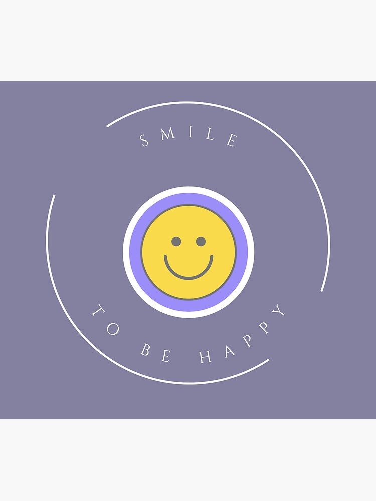 "smile to be happy design" Sticker for Sale by AMarc-Designers | Redbubble